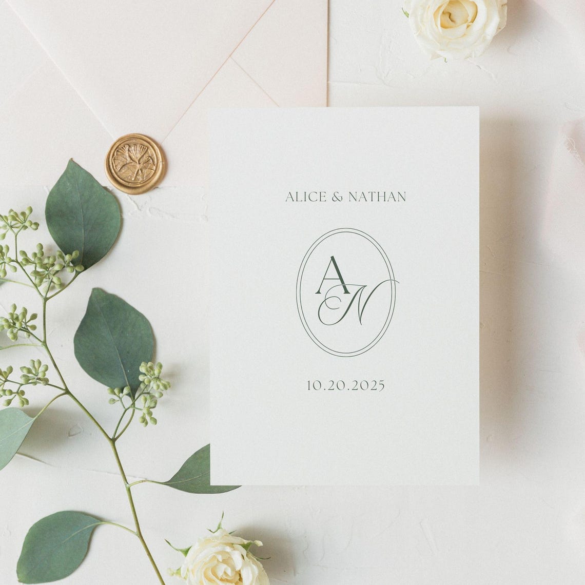 Custom Wedding Monogram | Minimalist Modern Logo (digital Download) - Etsy