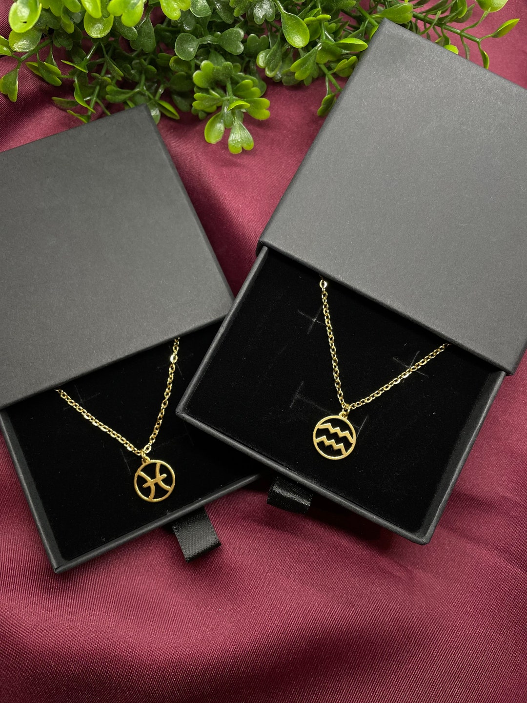 Zodiac Star Sign Necklace, Zodiac Necklace, Star Sign Necklace ...