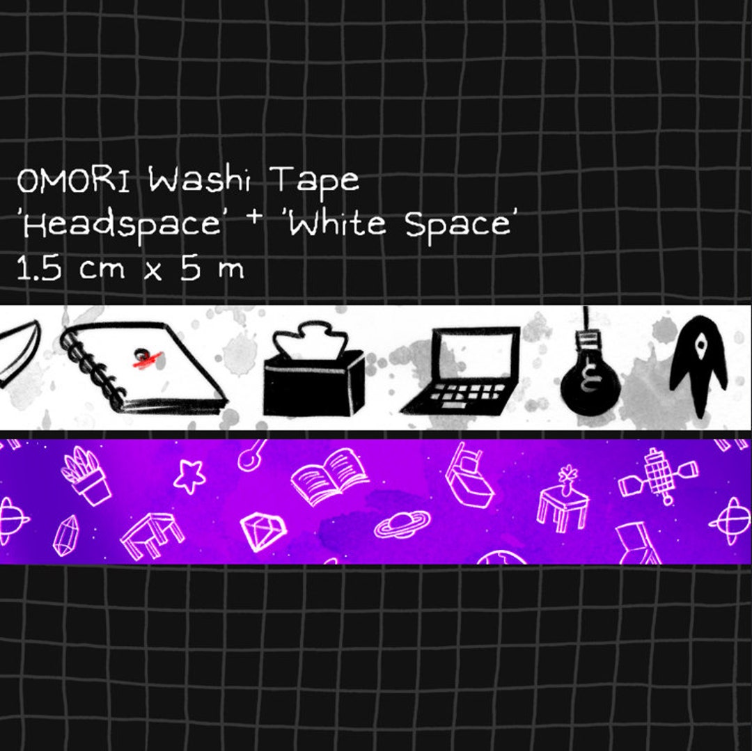 OMORI Headspace + White Space Washi Tape - Etsy