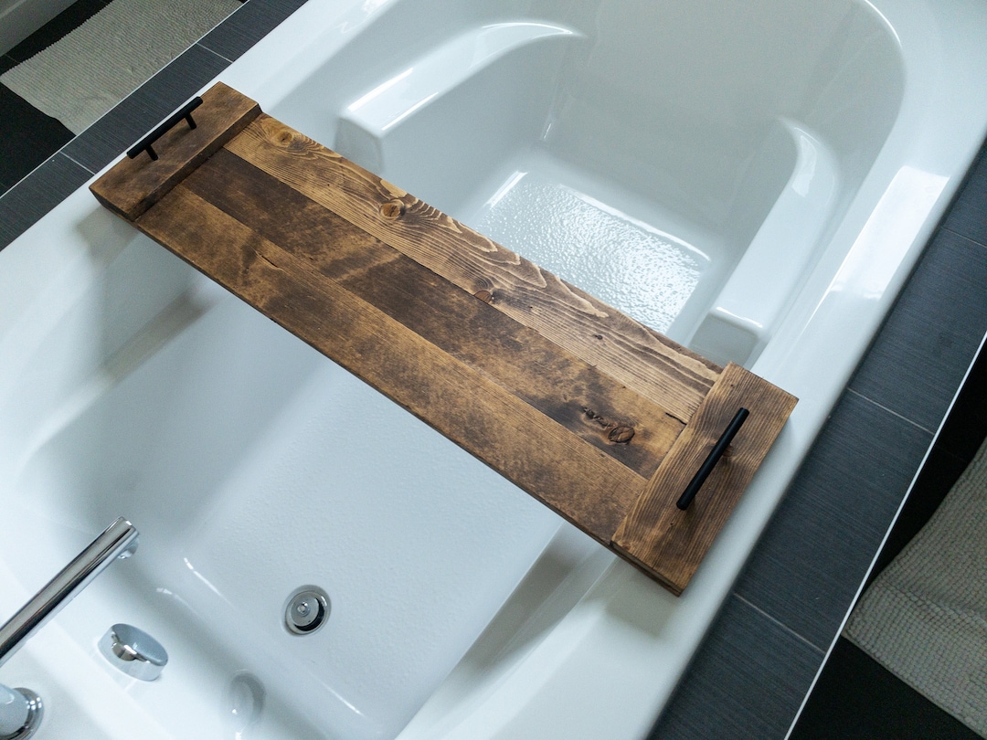 Wood Bath Caddy, Bath Caddy, Bathtub Caddy Tray, Wood Bath Shelf - Etsy