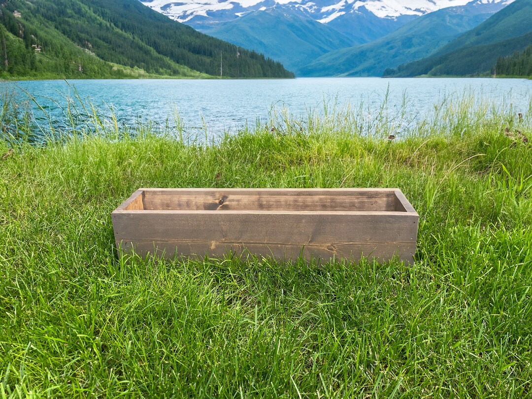 Handmade Knotty Pine Wood Planter Box: Indoor Outdoor Decor - Etsy