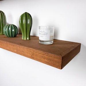 Handcrafted Wood Floating Shelf: Rustic Home Decor, 10-inch Deep - Etsy