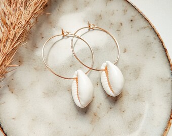 Cowry Shell Earrings - Etsy