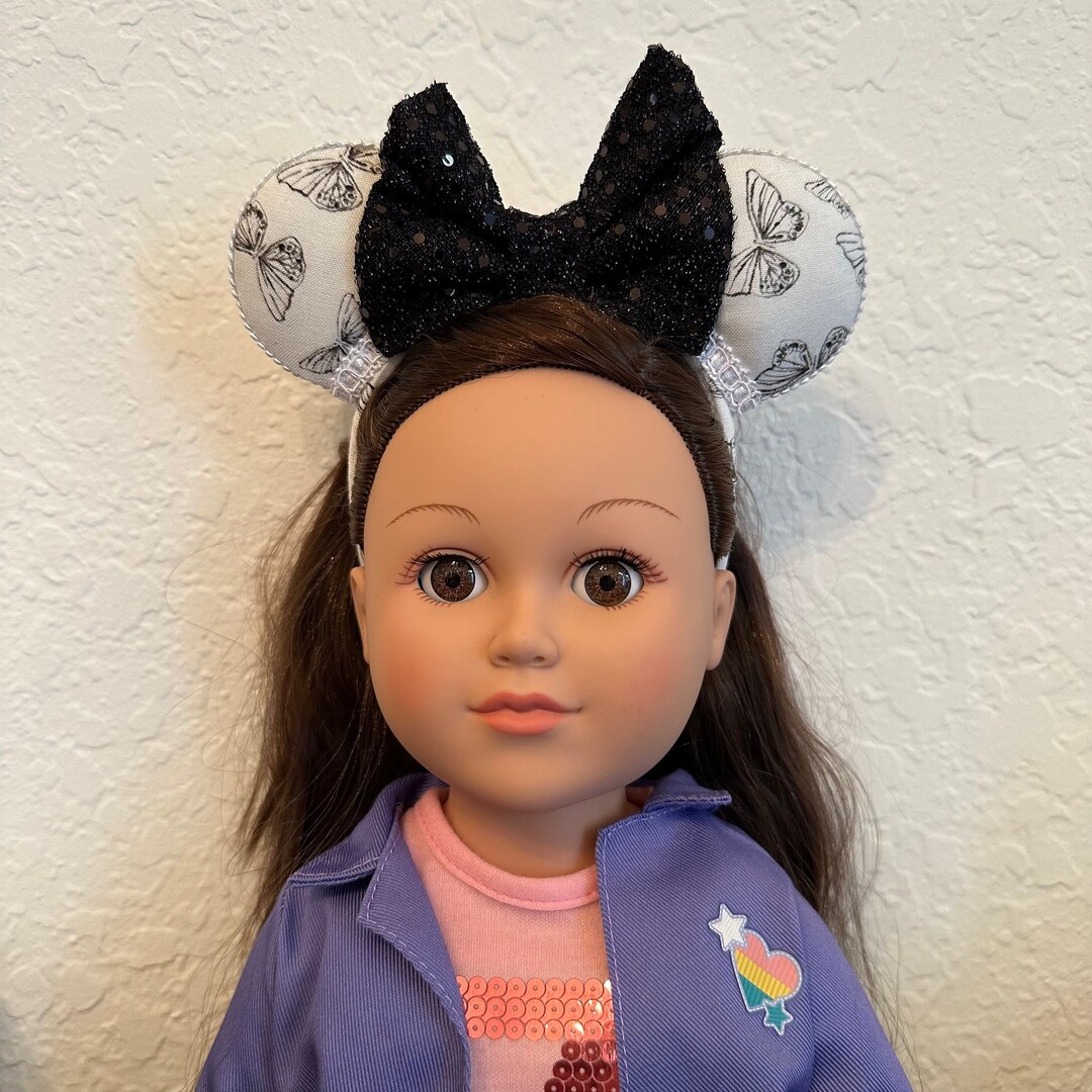 18 Inch White Butterfly Doll Minnie Ears Butterfly Disney Ears Doll ...