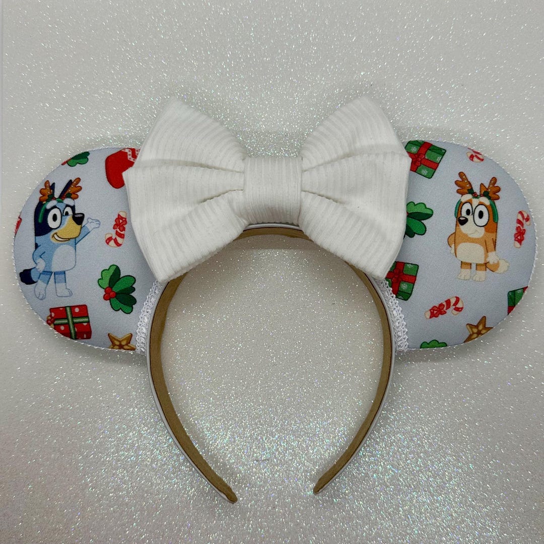 Bluey and Bingo Christmas Mouse Ears Mouse Ears Bluey Disney Ears Bingo ...