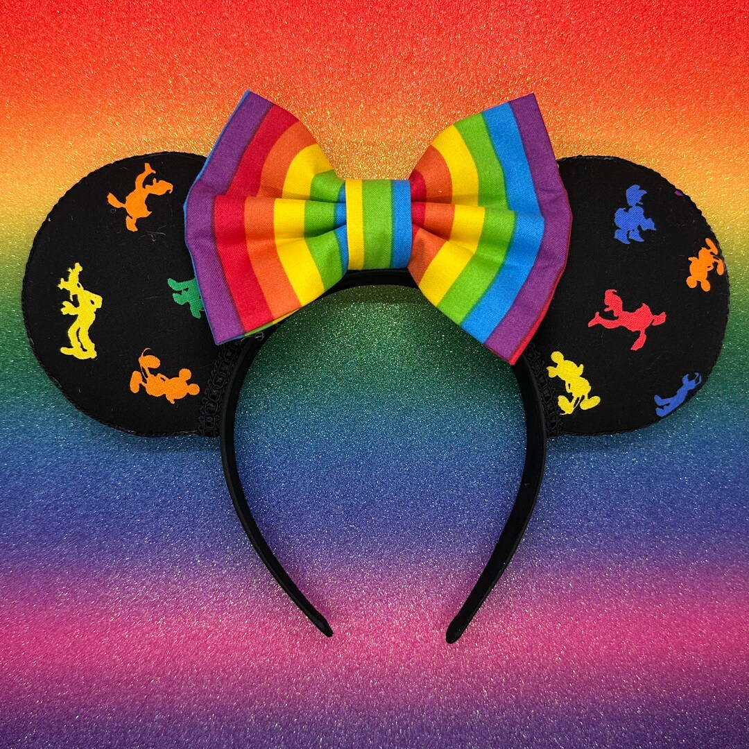 Rainbow Character Ears Minnie Mouse Ears Rainbow Ears Disney Rainbow ...