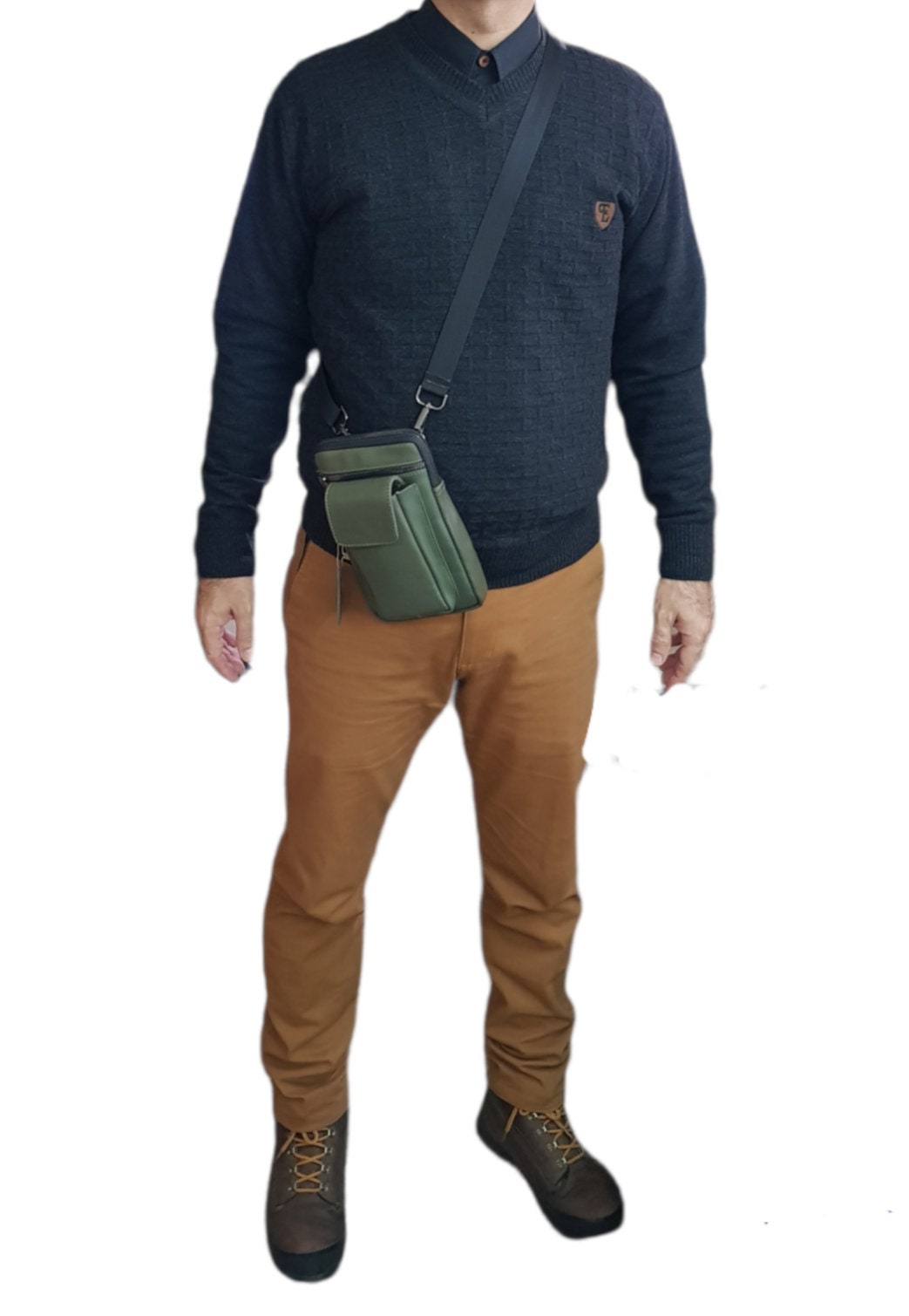 Travel Sling Bag Crossbody Mini Siling Bag Shoulder Strap Bag Genuine ...