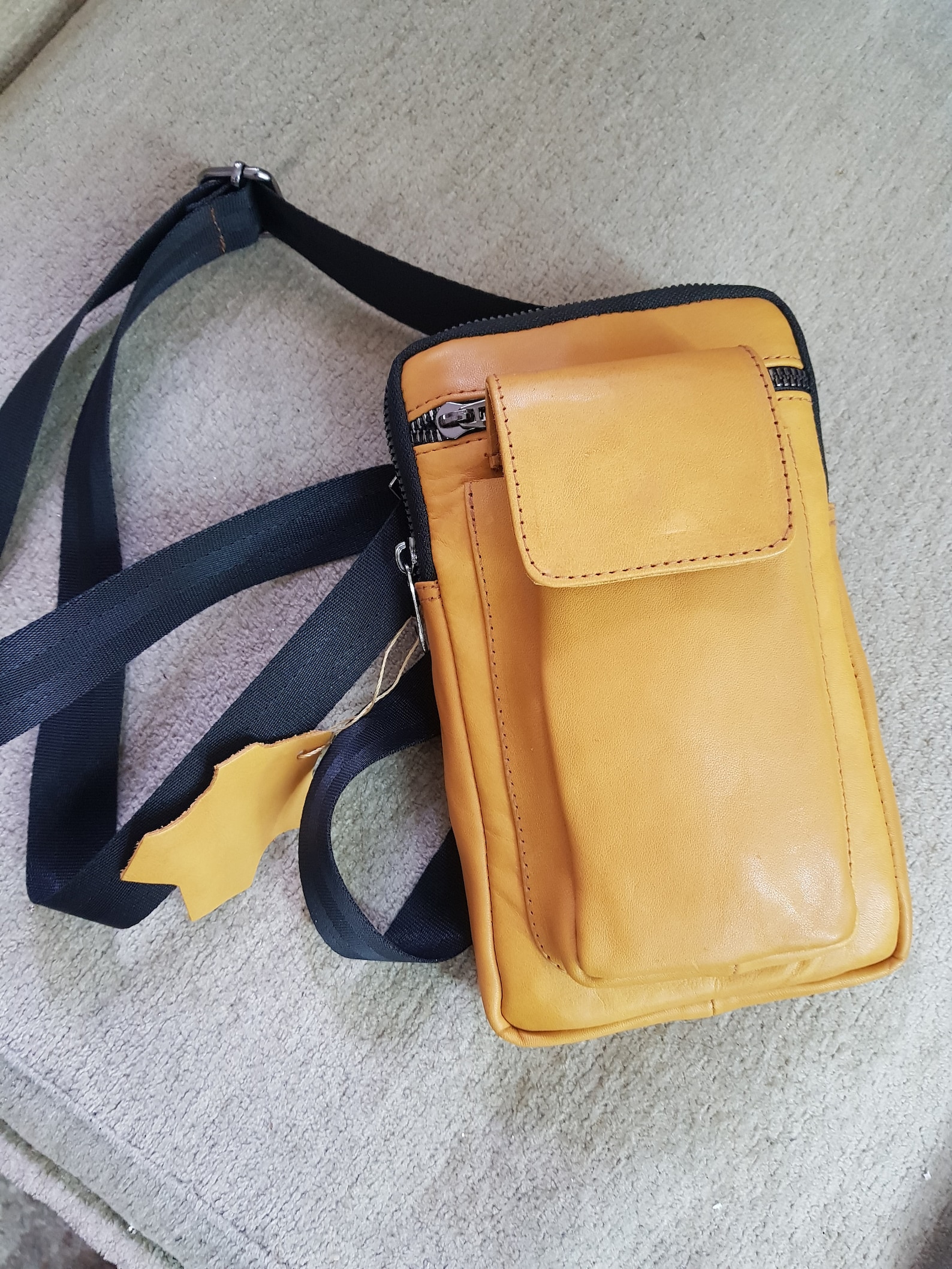 Travel Sling Bag Crossbody Mini Siling Bag Shoulder Strap Bag Genuine ...