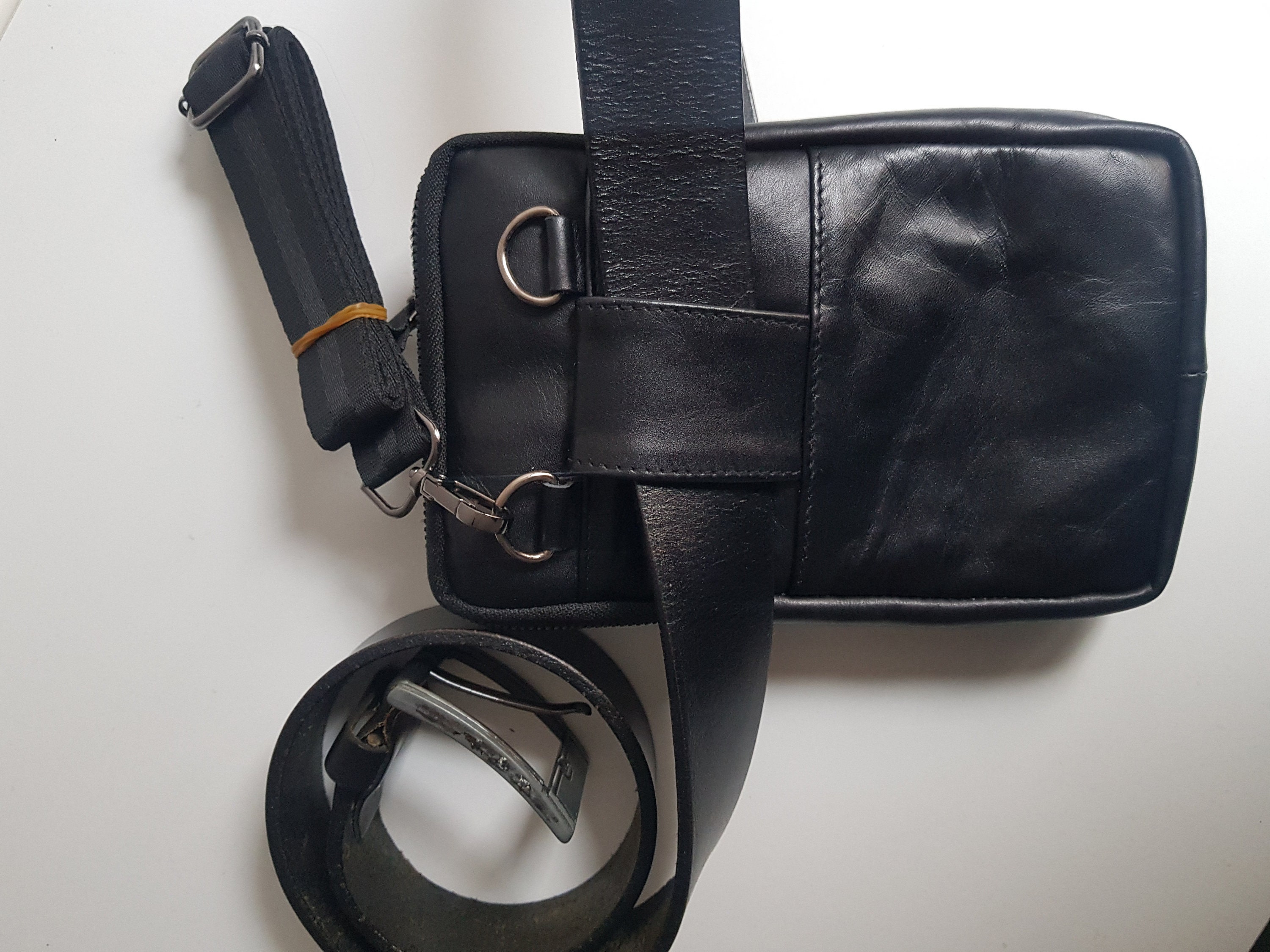 Travel Sling Bag Crossbody Mini Siling Bag Shoulder Strap Bag Genuine ...