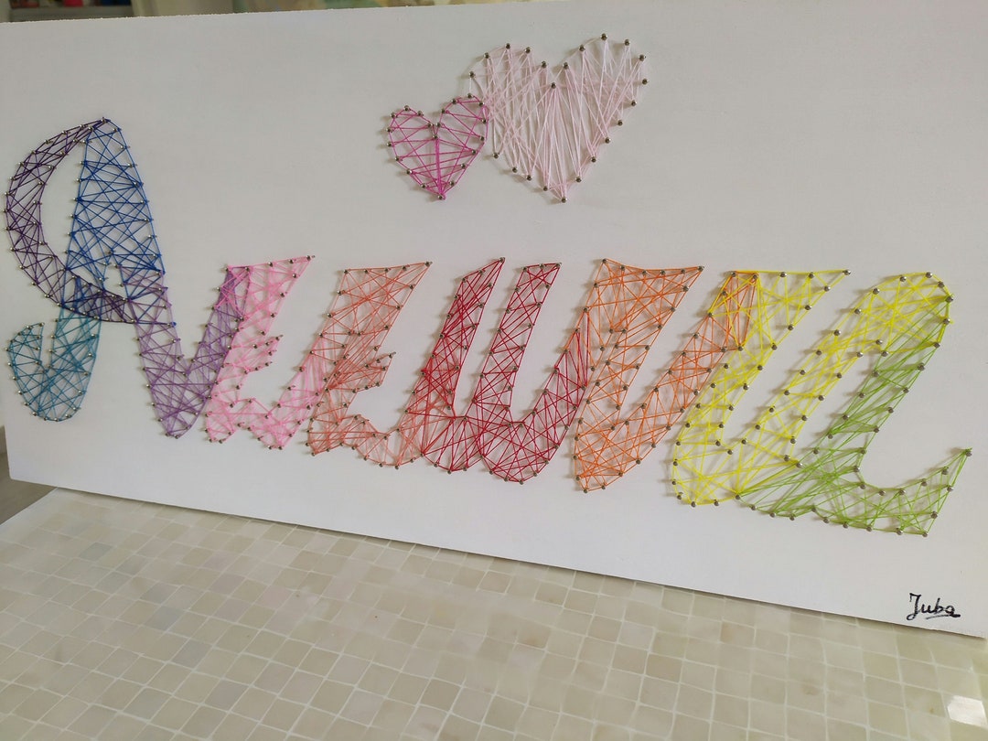 Name String-art - Etsy