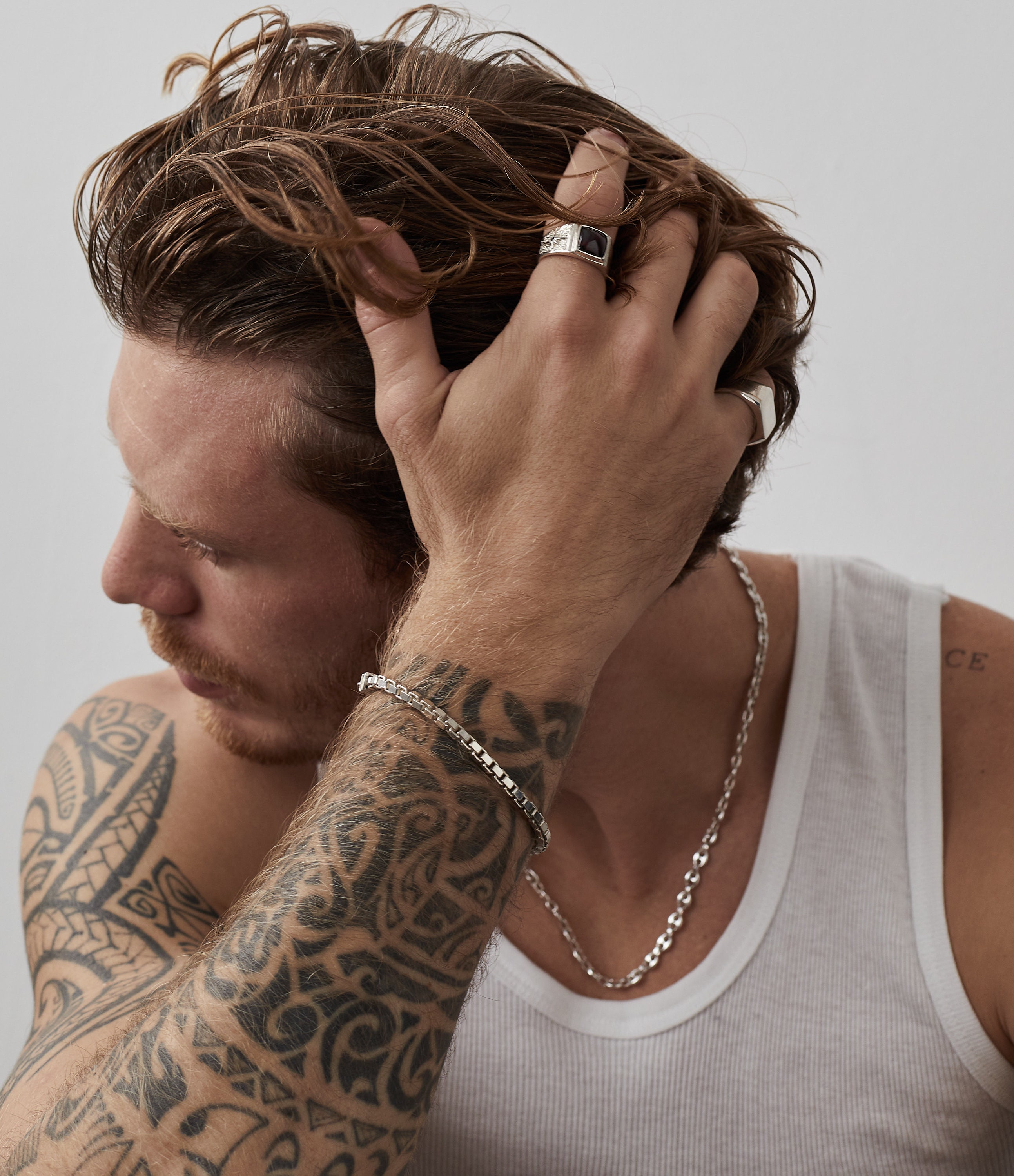 Mens Sterling Silver Box Link Bracelet,4mm - Etsy