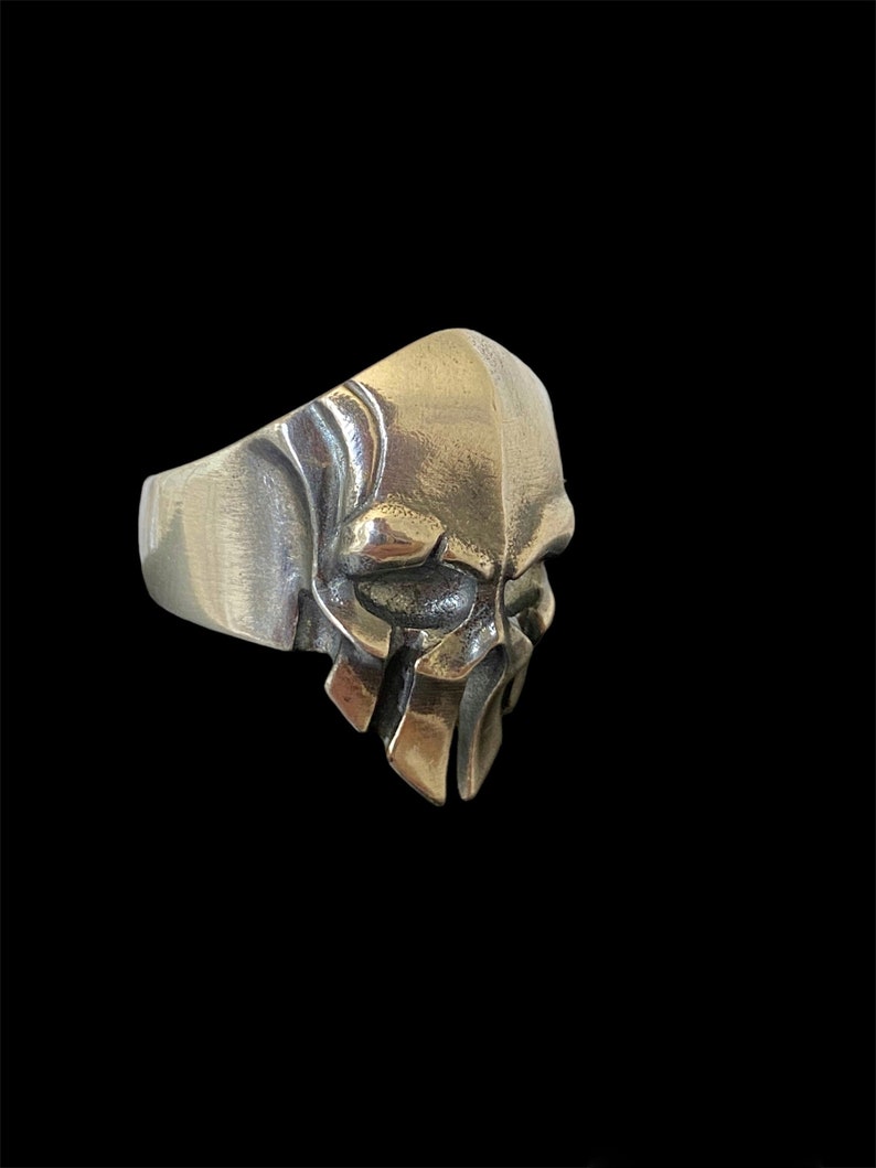 Spartan Helmet Ring Sterling Silver - Etsy