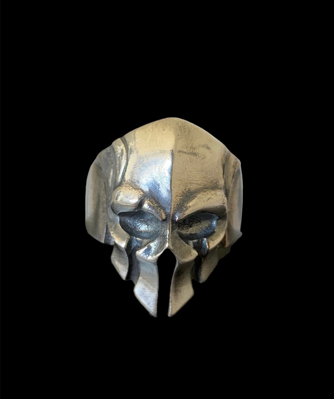 Spartan Helmet Ring Sterling Silver - Etsy