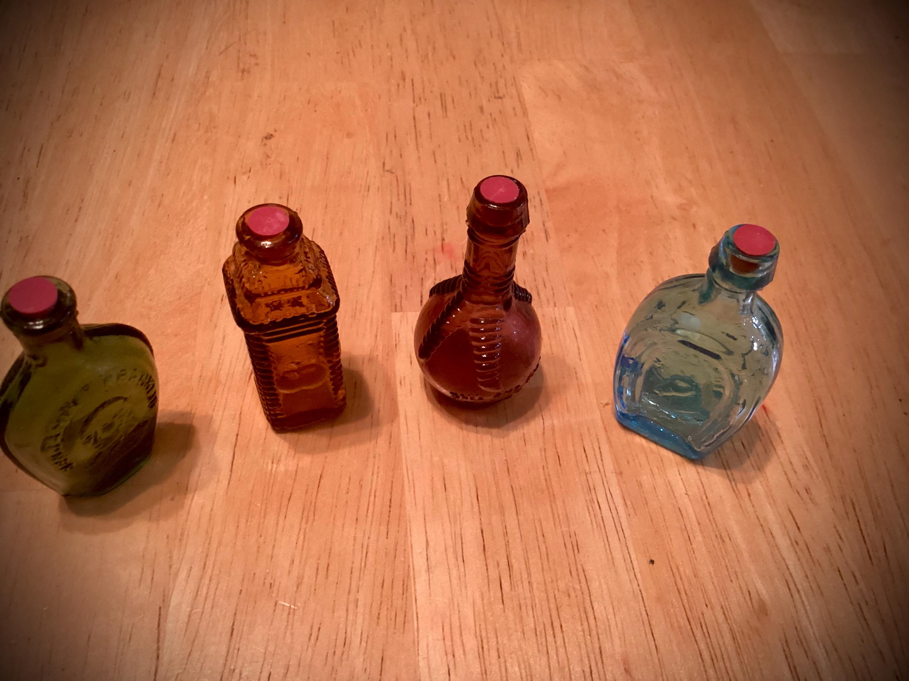 One Dozen Vintage Wheaton Miniature Glass Bottles With Stoppers - Etsy