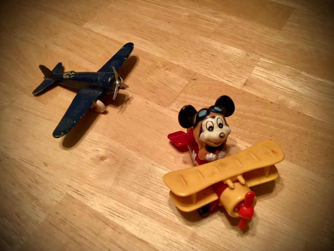 Vintage Tomy PD-1 Walt Disney Mickey Mouse Biplane - Etsy