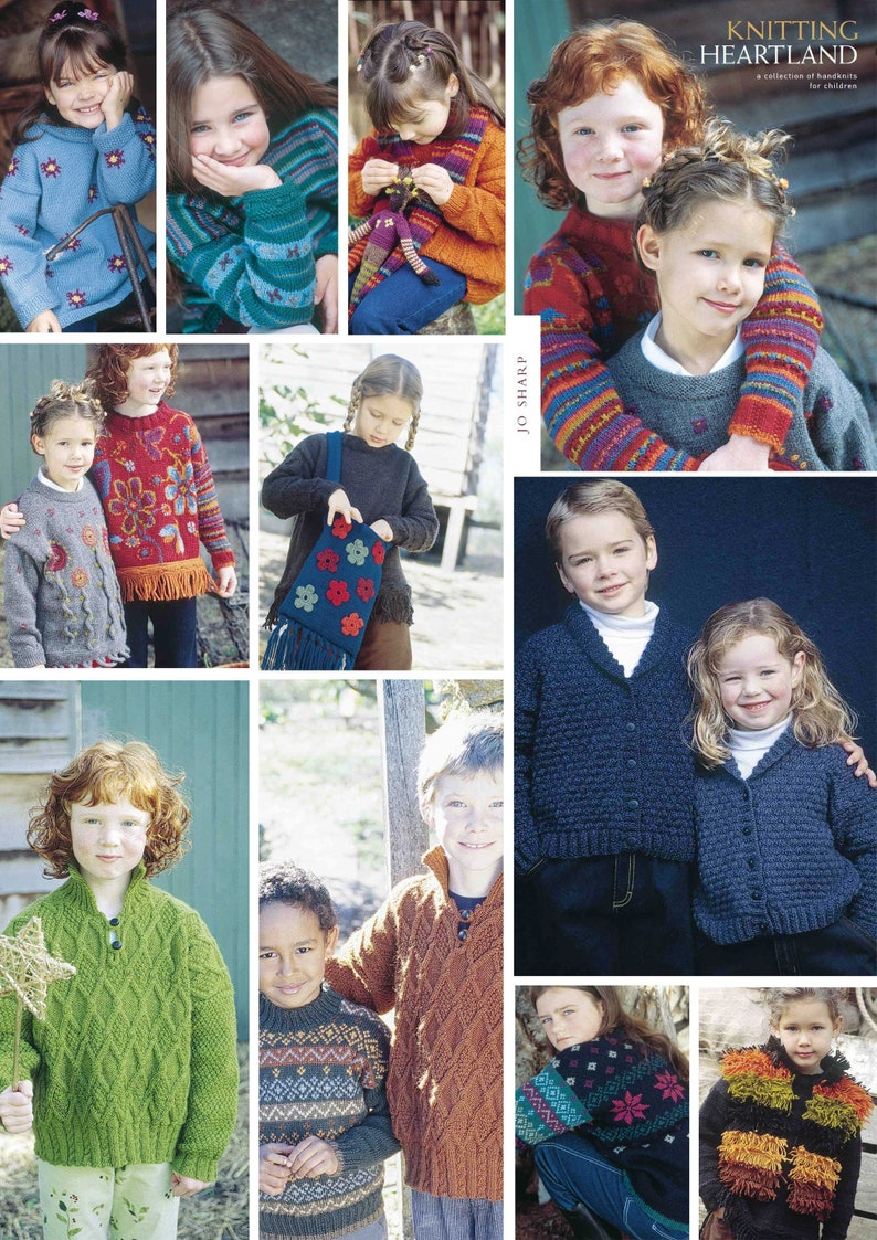 Children's Knitting Pattern Book | Jo Sharp Heartland Hand Knitting ...