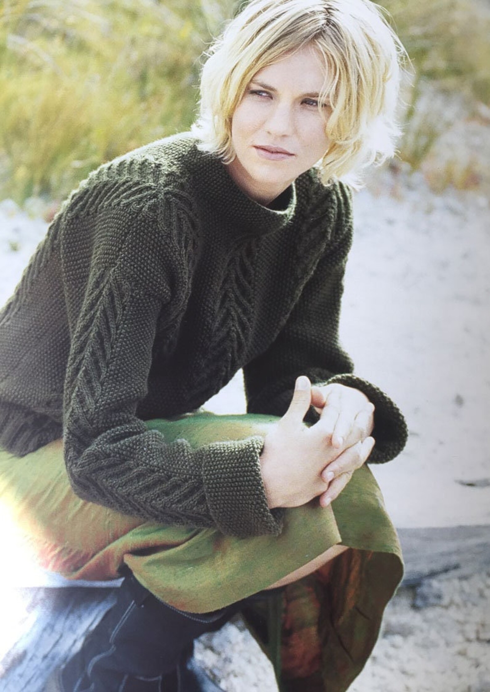 Olive Cable Sweater Knitting Pattern | 270 Laurel Hill Sweater | Jo ...