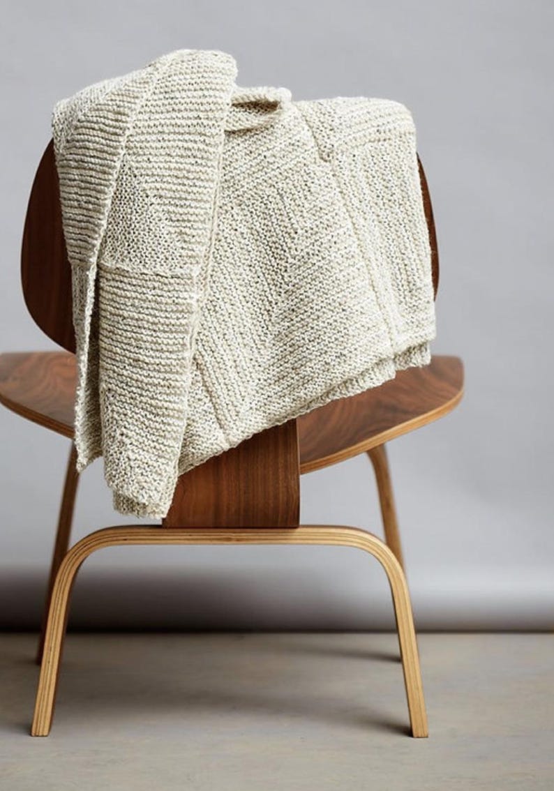 Easy Patchwork Blanket | 033 Mitred Blanket | Garter Stitch Blanket ...