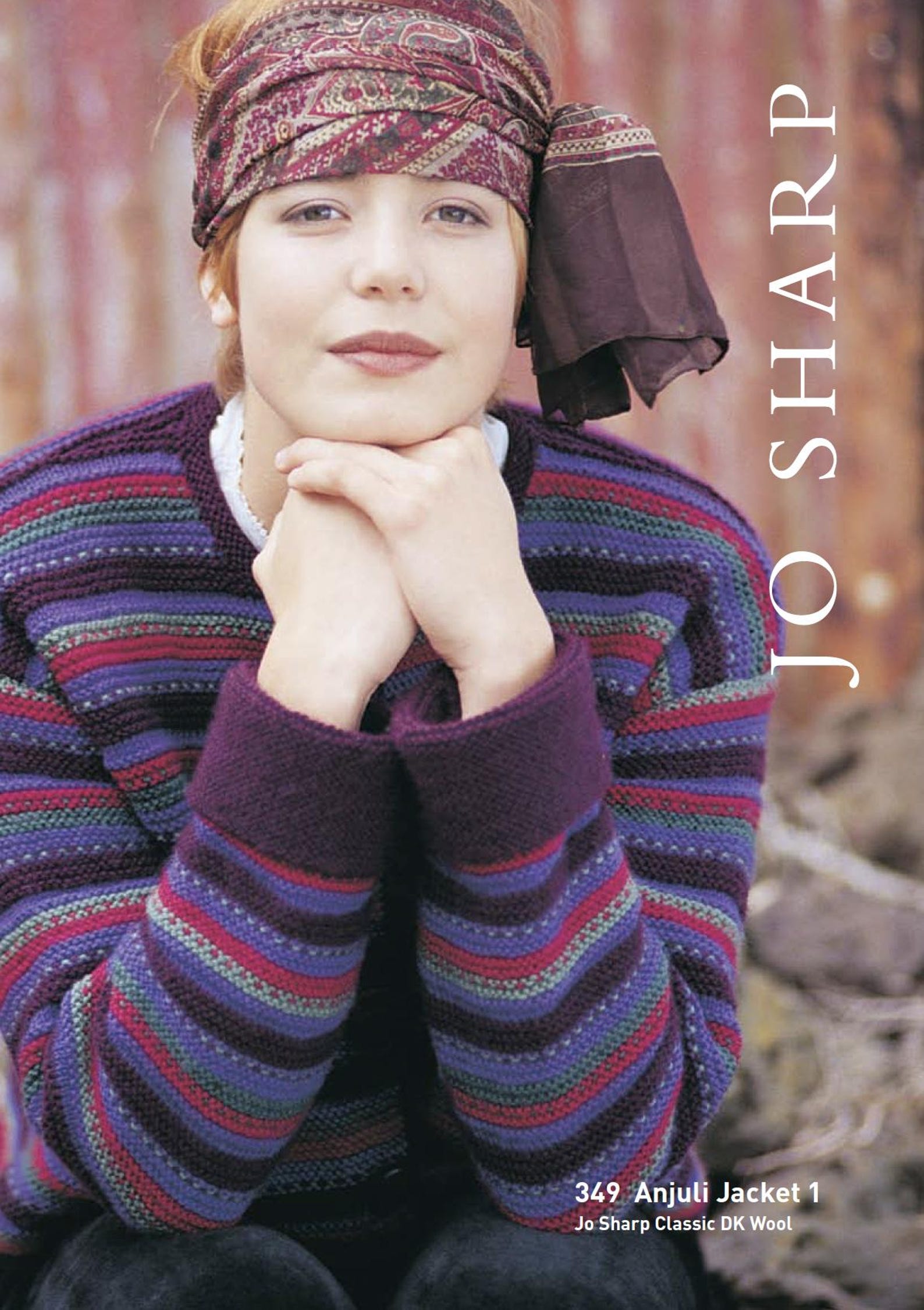 Garter Stitch Striped Jacket Long Version | 349 Anjuli Jacket ...