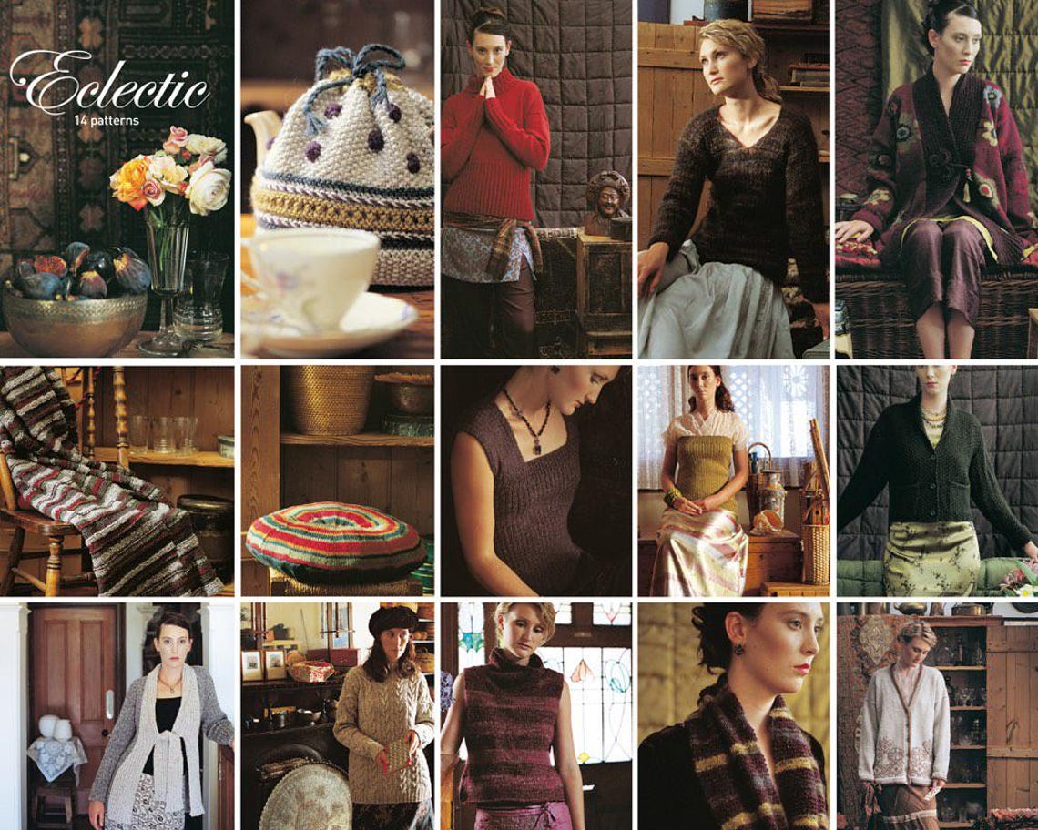 Vintage Knitting Pattern Book Eclectic Collection Book | A Collection ...