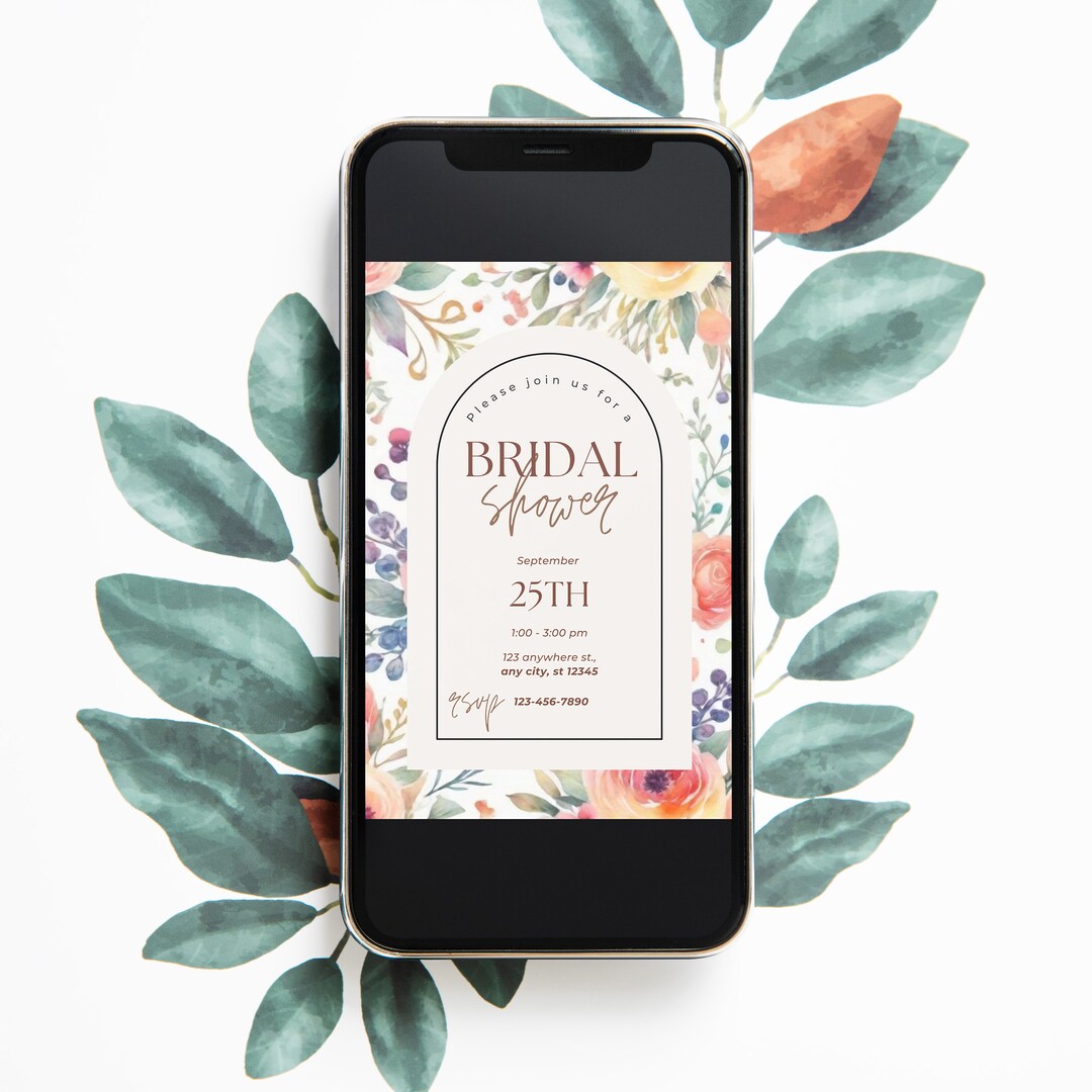 Digital Bridal Shower Templates - Etsy