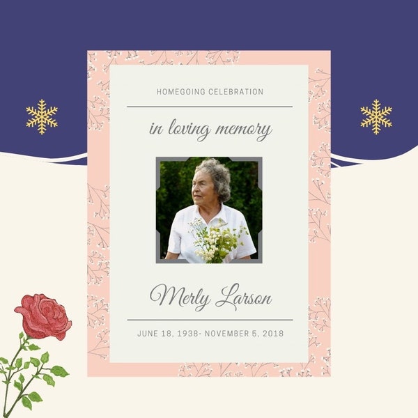 Homegoing Template - Etsy