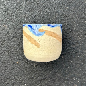 Wave Cups / Beach Swirled Small Tumblers / Handmade Pottery and ...