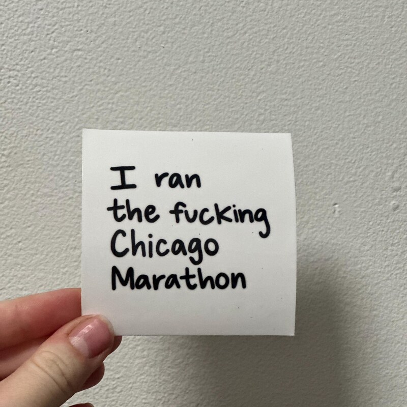 Marathon Sticker - Etsy