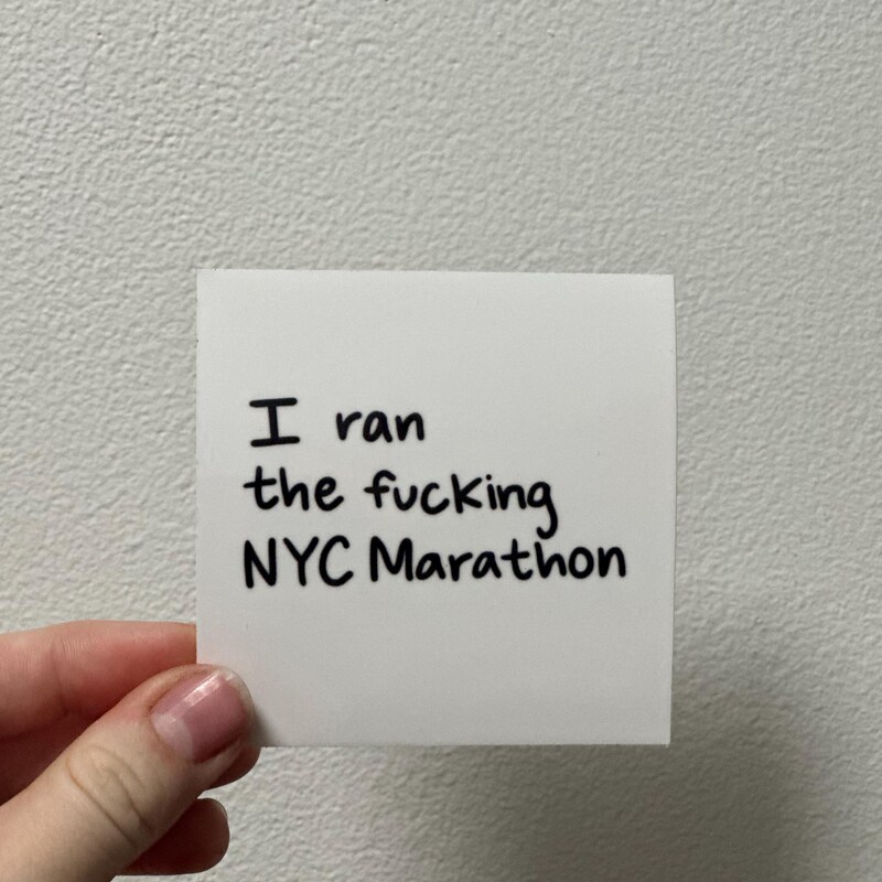 Marathon Sticker - Etsy