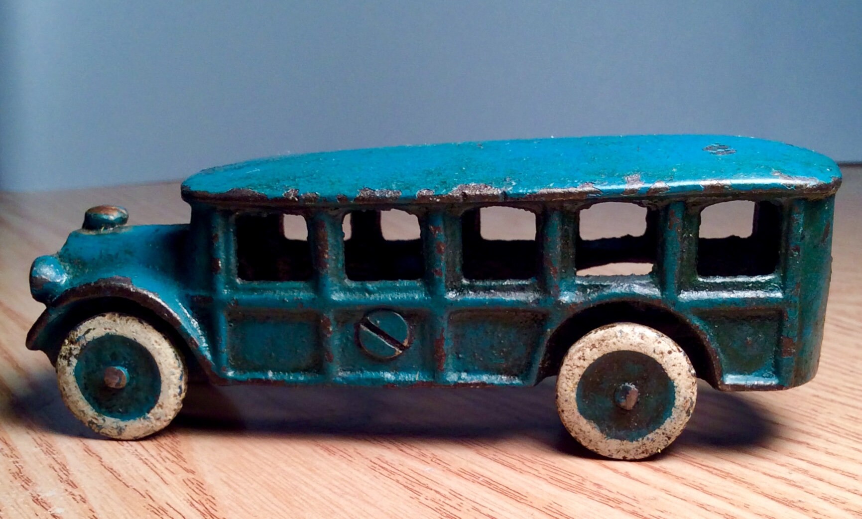 Vintage Hubley Style Cast Iron Toy Bus 4.5 / Free - Etsy