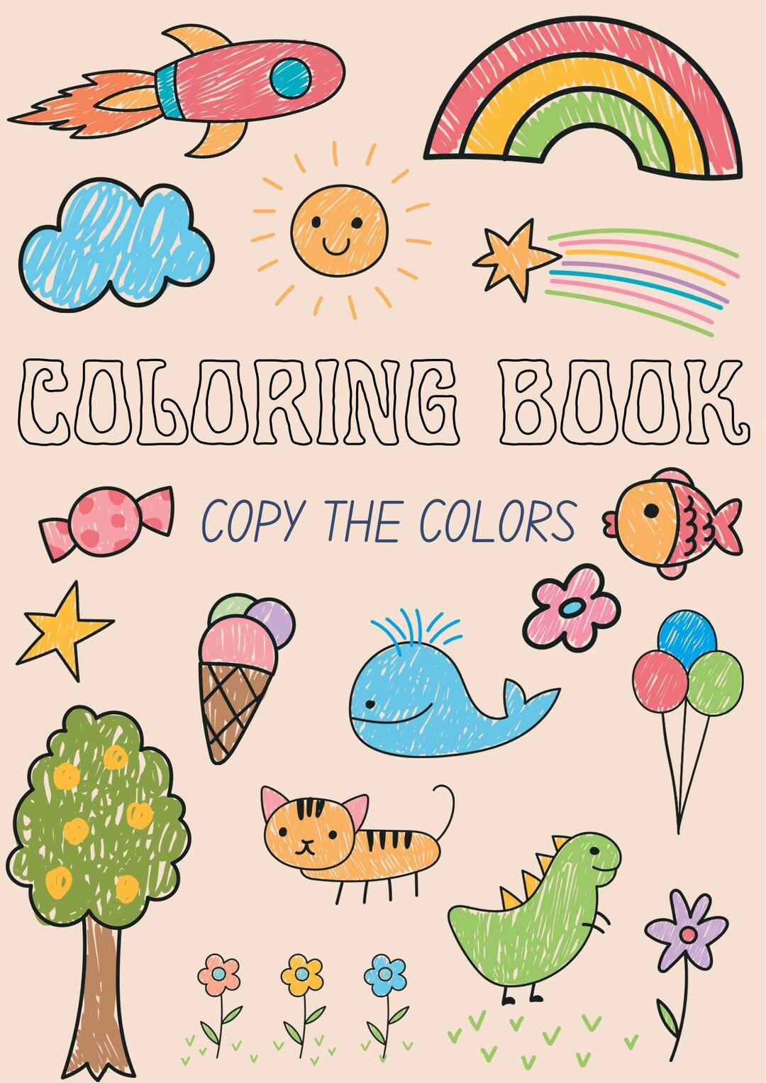 Childrens Printable Fun Colouring Books - Etsy