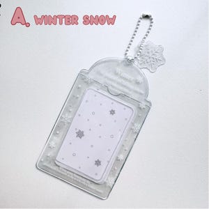 CARD HOLDER | Clear | Cute | Aesthetic | Photocard Holder | Keychain ...