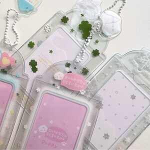 CARD HOLDER | Clear | Cute | Aesthetic | Photocard Holder | Keychain ...