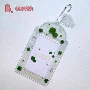 CARD HOLDER | Clear | Cute | Aesthetic | Photocard Holder | Keychain ...