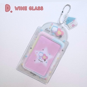 CARD HOLDER | Clear | Cute | Aesthetic | Photocard Holder | Keychain ...