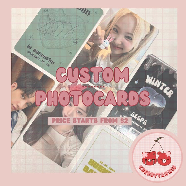 Double Sided Kpop Photocard - Etsy
