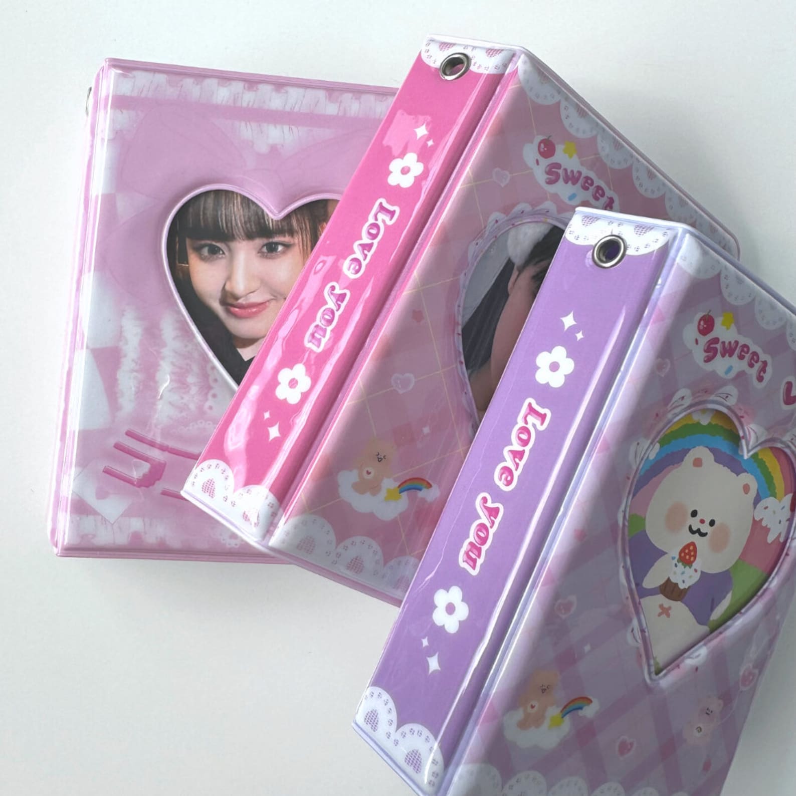 PHOTOCARD BINDER Cute Aesthetic Kpop Photo Holder Collect Book Mini ...