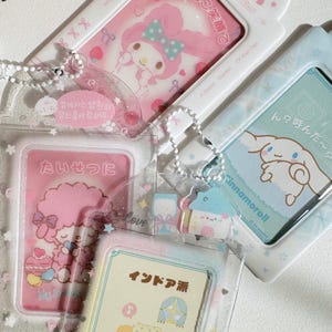 CARD HOLDER | Clear | Cute | Aesthetic | Photocard Holder | Keychain ...