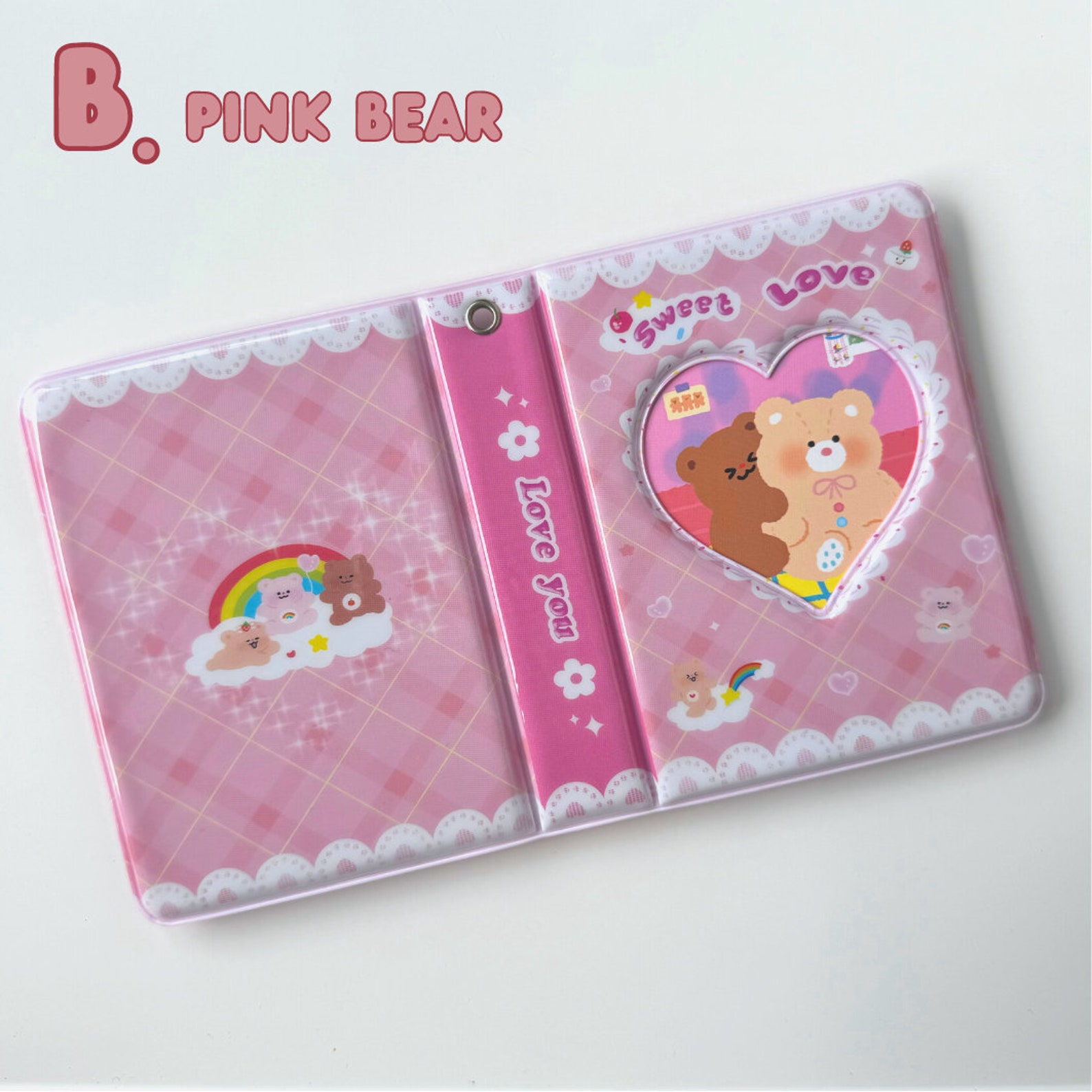 PHOTOCARD BINDER Cute Aesthetic Kpop Photo Holder Collect Book Mini ...