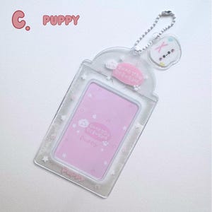 CARD HOLDER | Clear | Cute | Aesthetic | Photocard Holder | Keychain ...