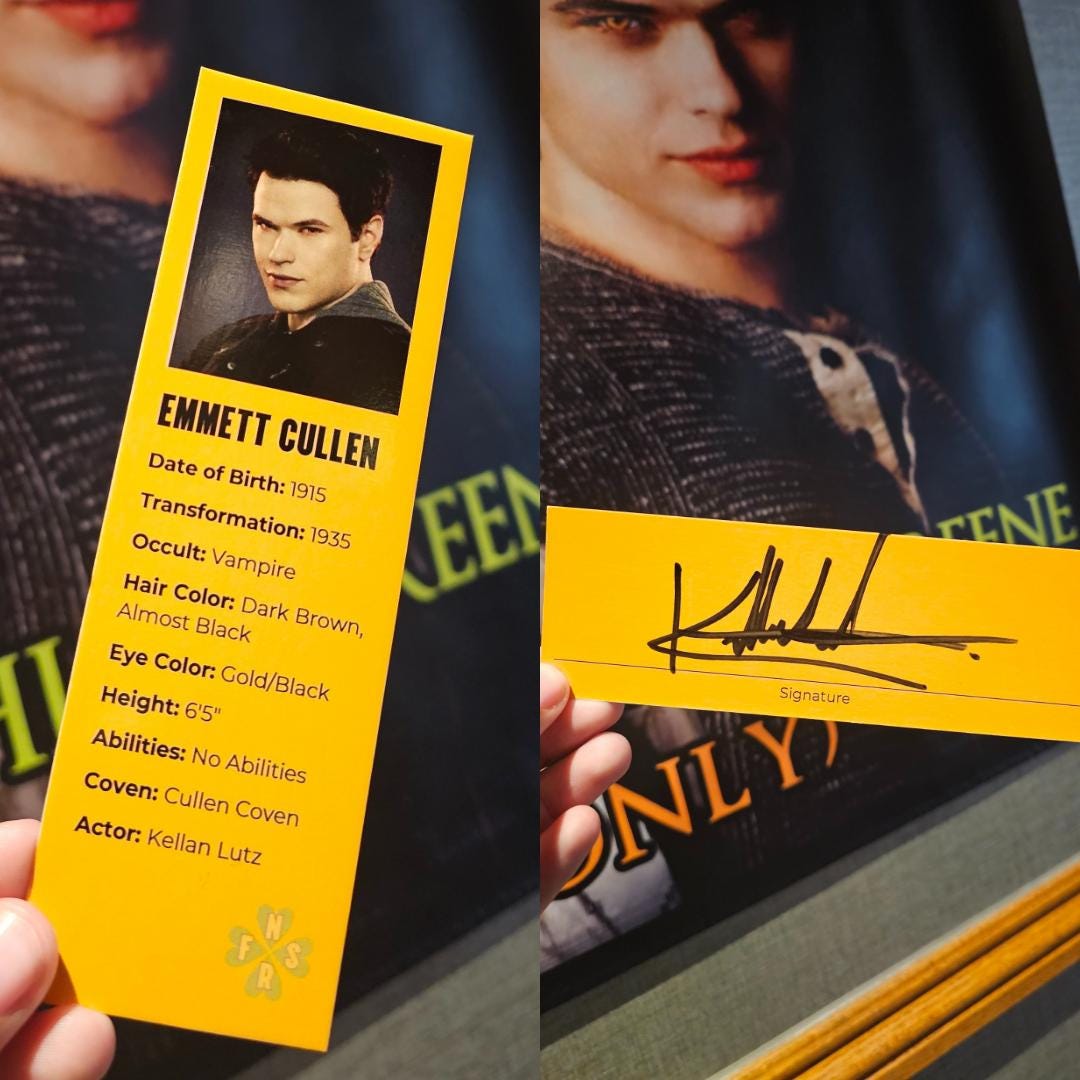Twilight Autograph Bookmarks –A Collectible Double-sided Keepsake Gifts ...