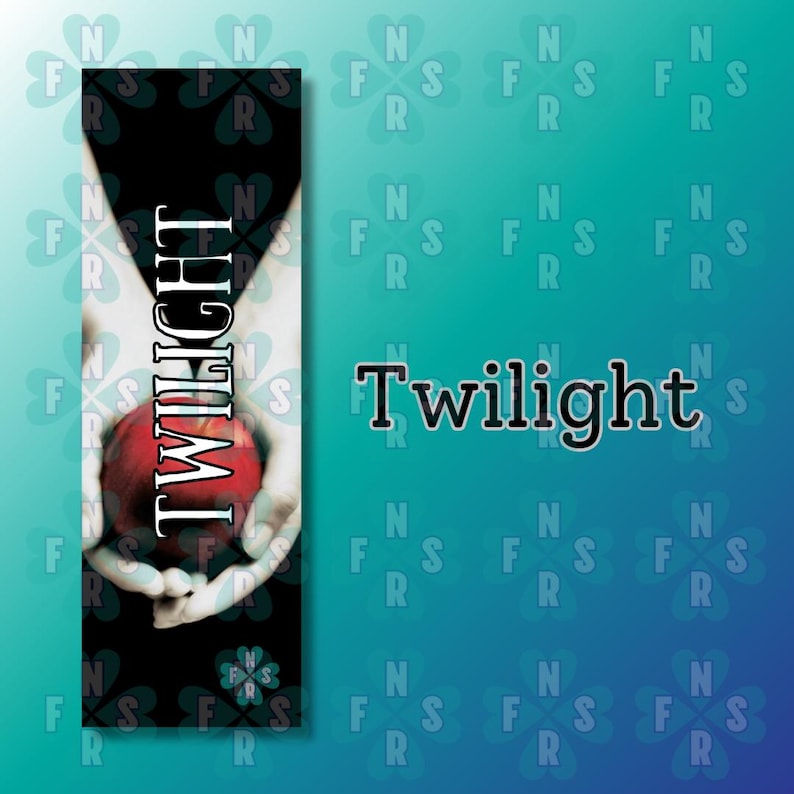Twilight Book Cover Bookmark Set | Double-sided With Glossy and Matte Finish - Etsy