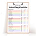 Rainbow Kids Daily School Schedule Checklist Daily Routine Printable ...