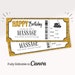 Birthday Massage Ticket Template | Massage Gift Certificate | Editable ...