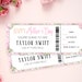 Editable Mothers Day Concert Ticket | Surprise Mothers Day Ticket ...