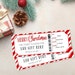 Editable Event Christmas Ticket Print at Home Christmas Voucher Digital ...