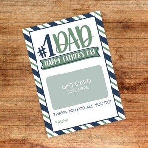 Fathers Day Gift Card Holder | Dad Appreciation | Gift for Dad ...