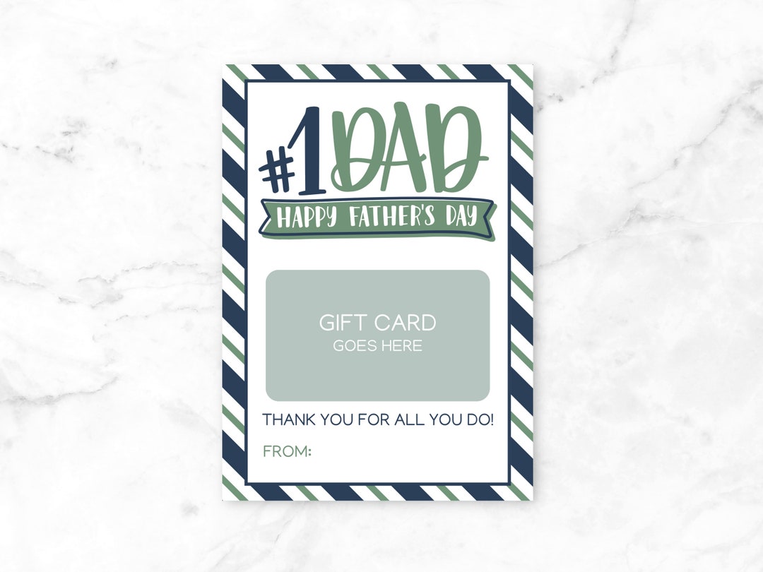 Fathers Day Gift Card Holder | Dad Appreciation | Gift for Dad ...