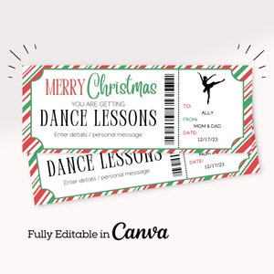 Christmas Dance Lessons Gift Voucher | Surprise Dance Lessons Gift ...