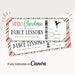 Christmas Dance Lessons Gift Voucher | Surprise Dance Lessons Gift ...